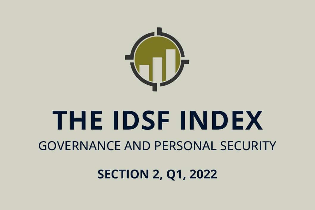 The Idsf Index And Now The Lack Of Governance And Sense Of Personal Security Idsf 